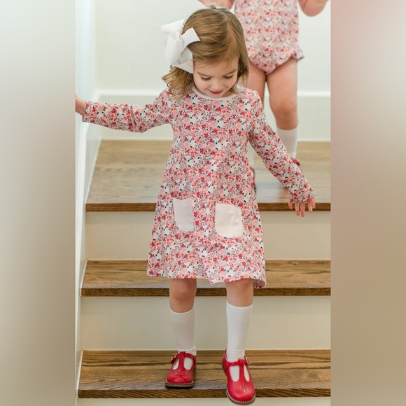 The Proper Peony | Dresses | The Proper Peony 3t Bramble Dress Red Pink ...